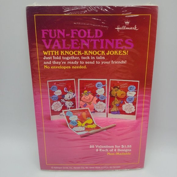 Hallmark | Holiday | Vintage Hallmark Valentines Classroom Pack Knock ...